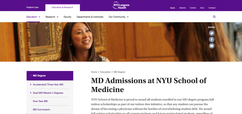 NYU Medical Students Can Now Get Free Tuition